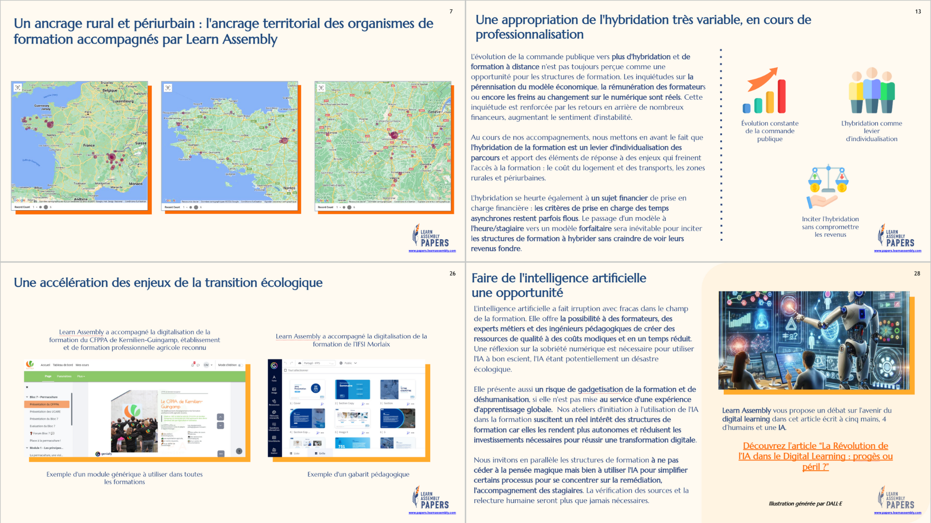 Modernisation des organismes de formation - Learn Assembly Papers